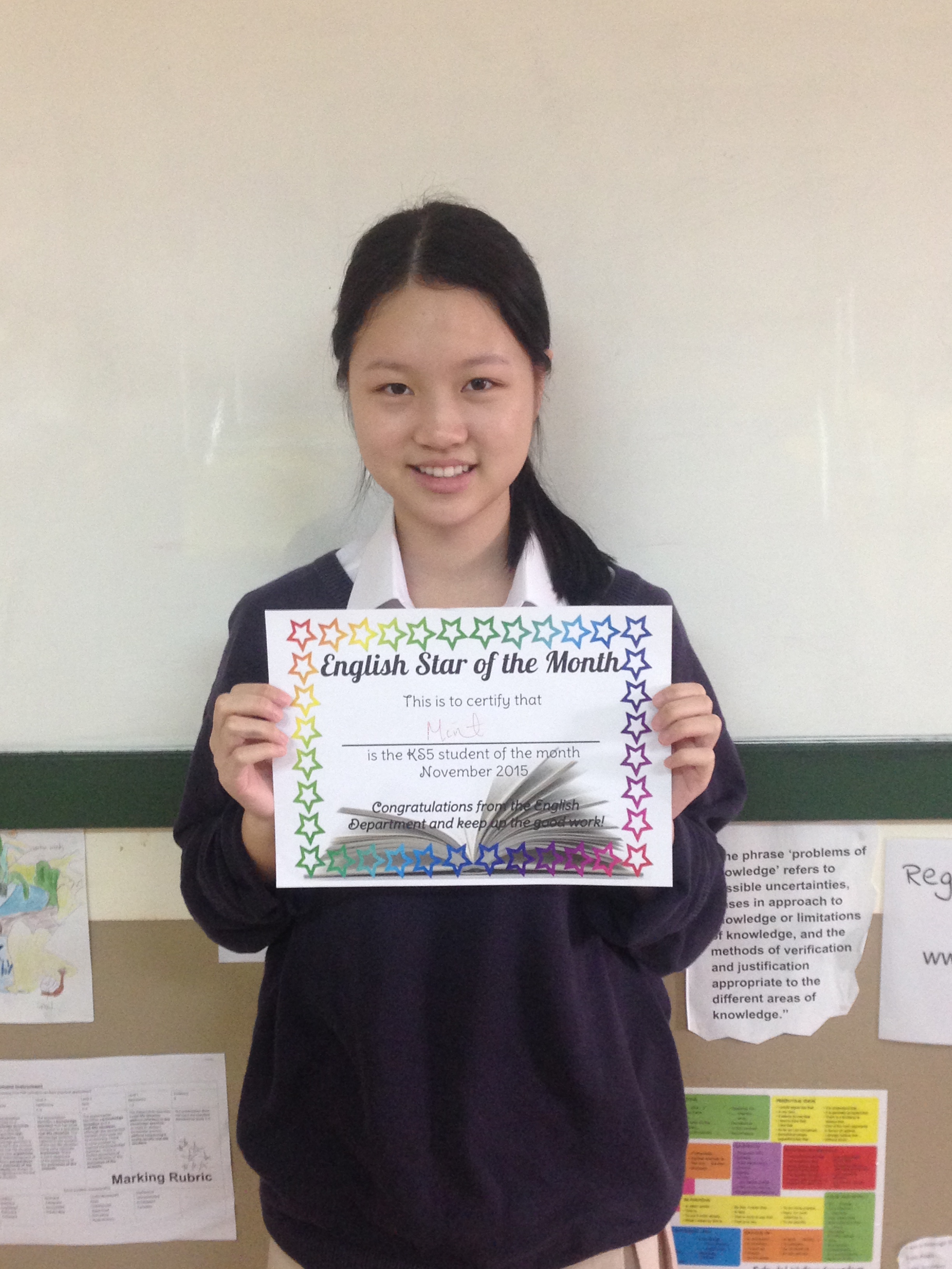 English Stars of the Month – Regent's International School, Bangkok